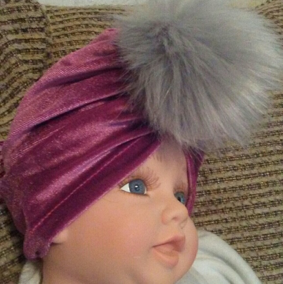 puff ball | Accessories | Babys Turban Type Puff Ball Cap | Poshmark